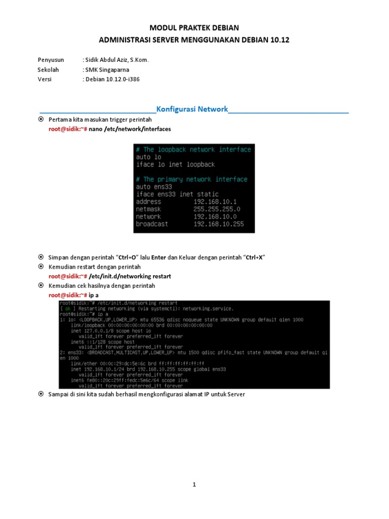 Modul Praktek Debian 10.12 (Mail Server) | PDF