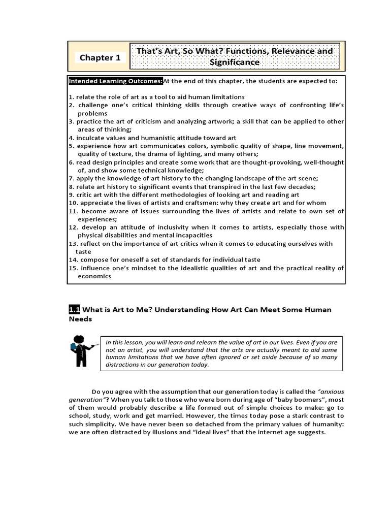 Ge 6 Final Printable Module 1 | PDF | Composition (Visual Arts)