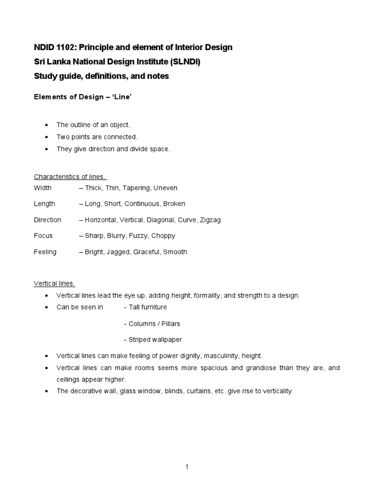 Elements of Design – 'Line': Characteristics, Types, and Uses of Lines ...