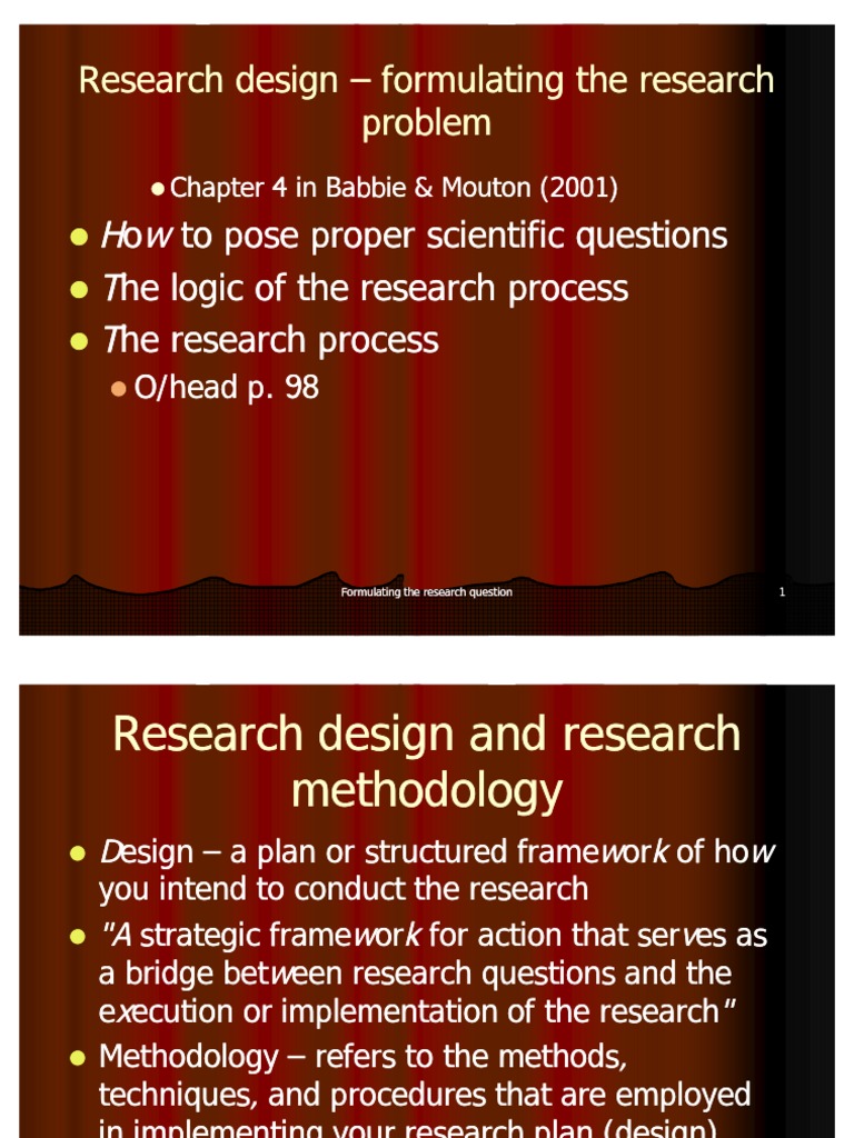 Research Design - Formulating The Research Problem | PDF | Causality ...
