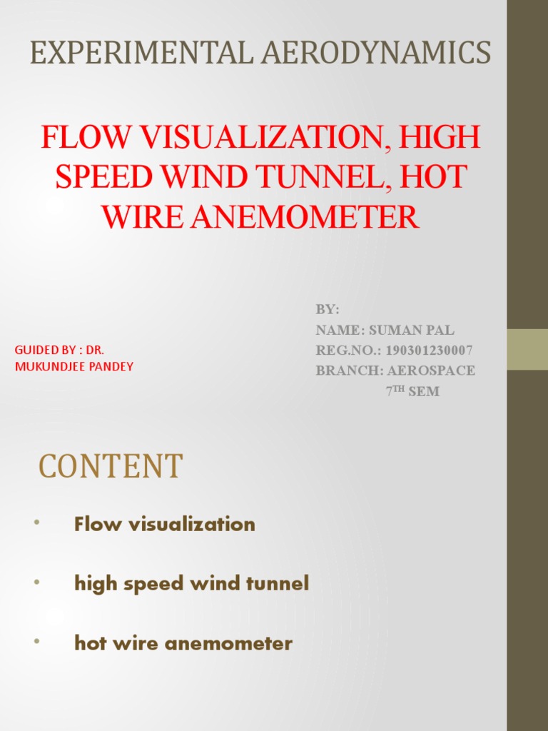 Experimental Aerodynamics Techniques | PDF | Aerodynamics | Wind Tunnel