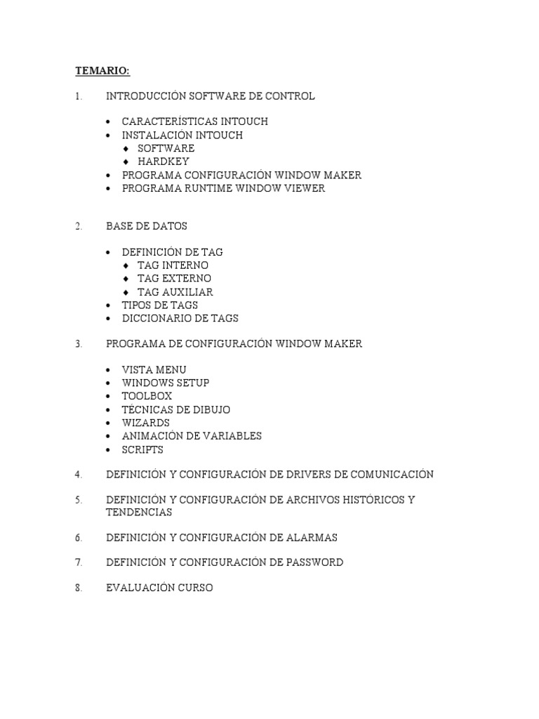 Curso Intouch | PDF | Ventana (informática) | Software de la aplicacion