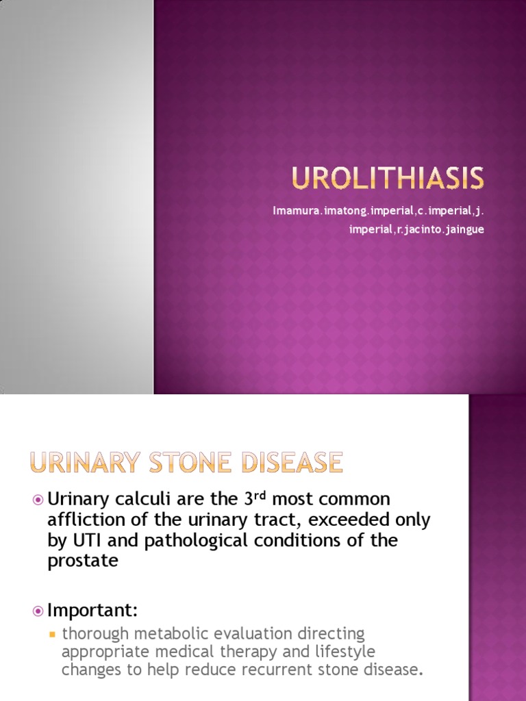 Urolithiasis | PDF | Calcium | Medicine