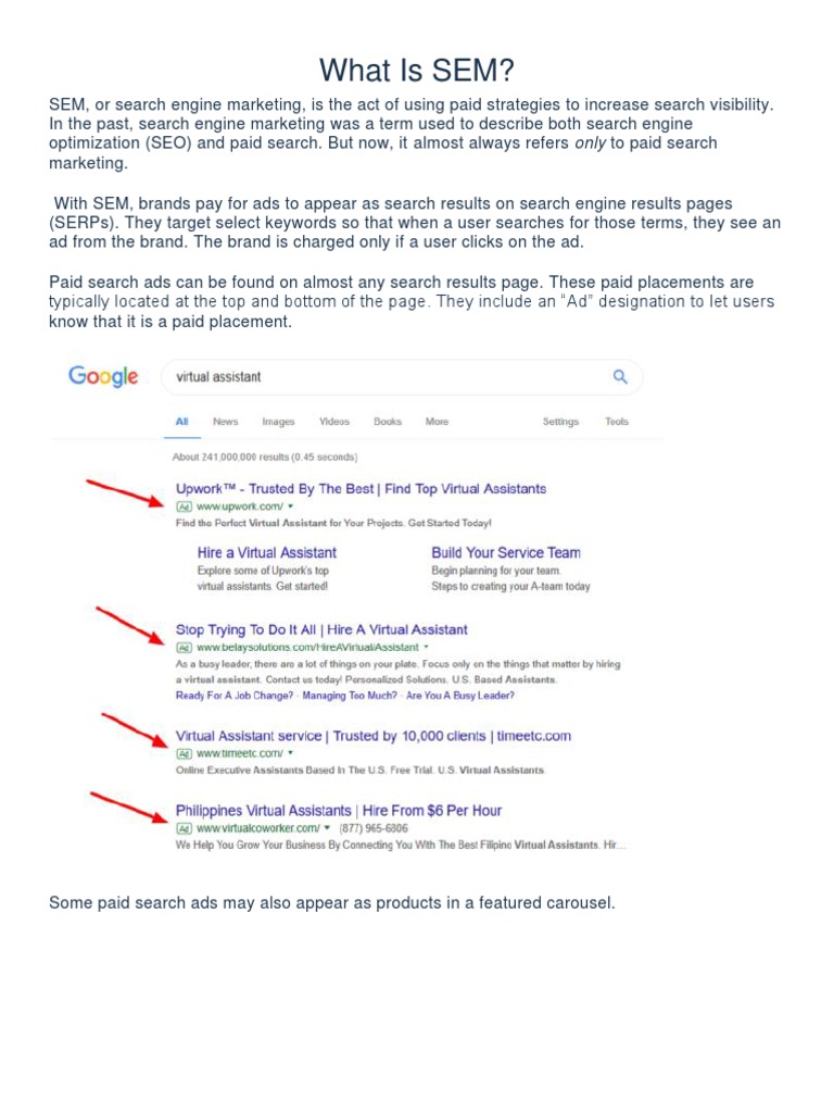 Search Engine Marketing | PDF | Search Engine Marketing | Search Engine ...