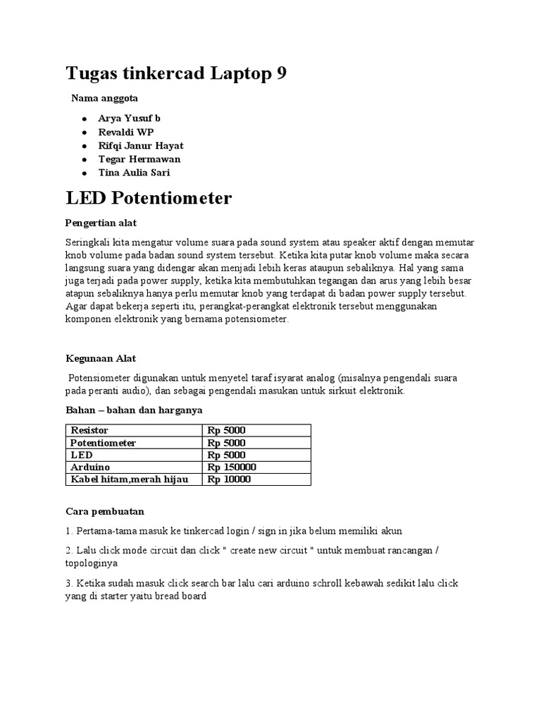 Tinkercad Laptop 9 | PDF