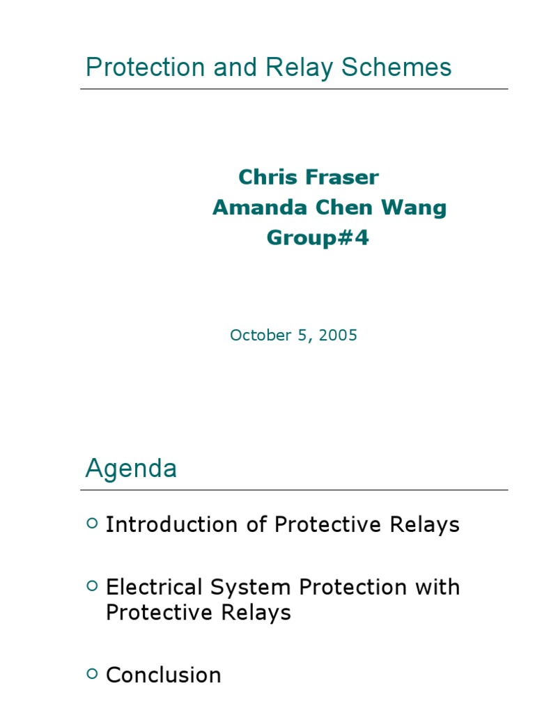 Protective Relay Schemes Explained | PDF | Relay | Electric Motor