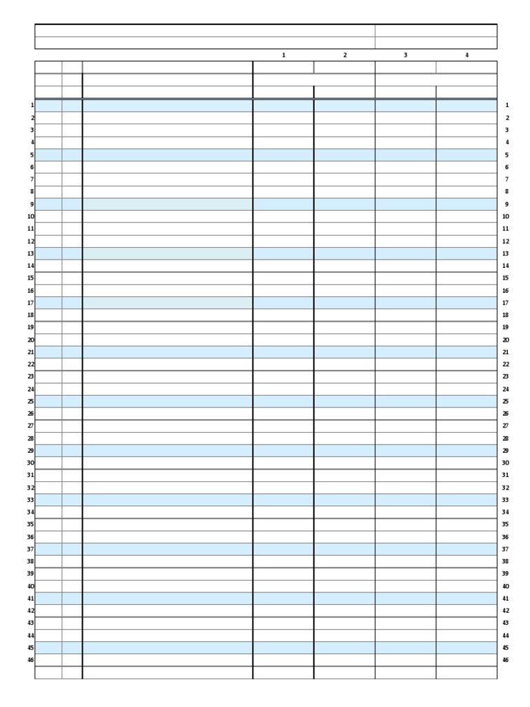 Formato Hoja de Cuatro Columnas | PDF