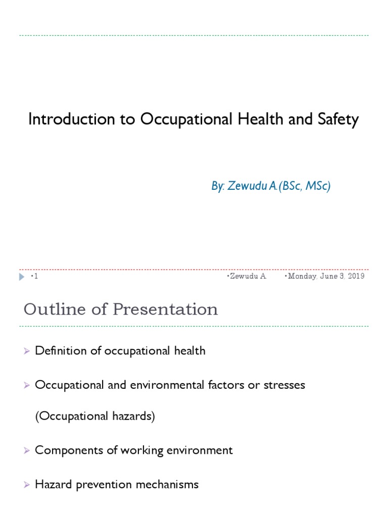 Introduction to Occupational Health and Safety | PDF | Occupational ...