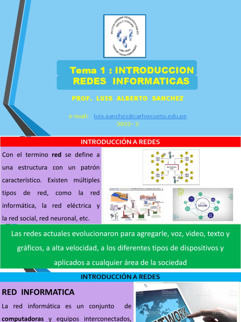 REDES Clase 01 Introduccion A Redes | PDF | Red de computadoras ...