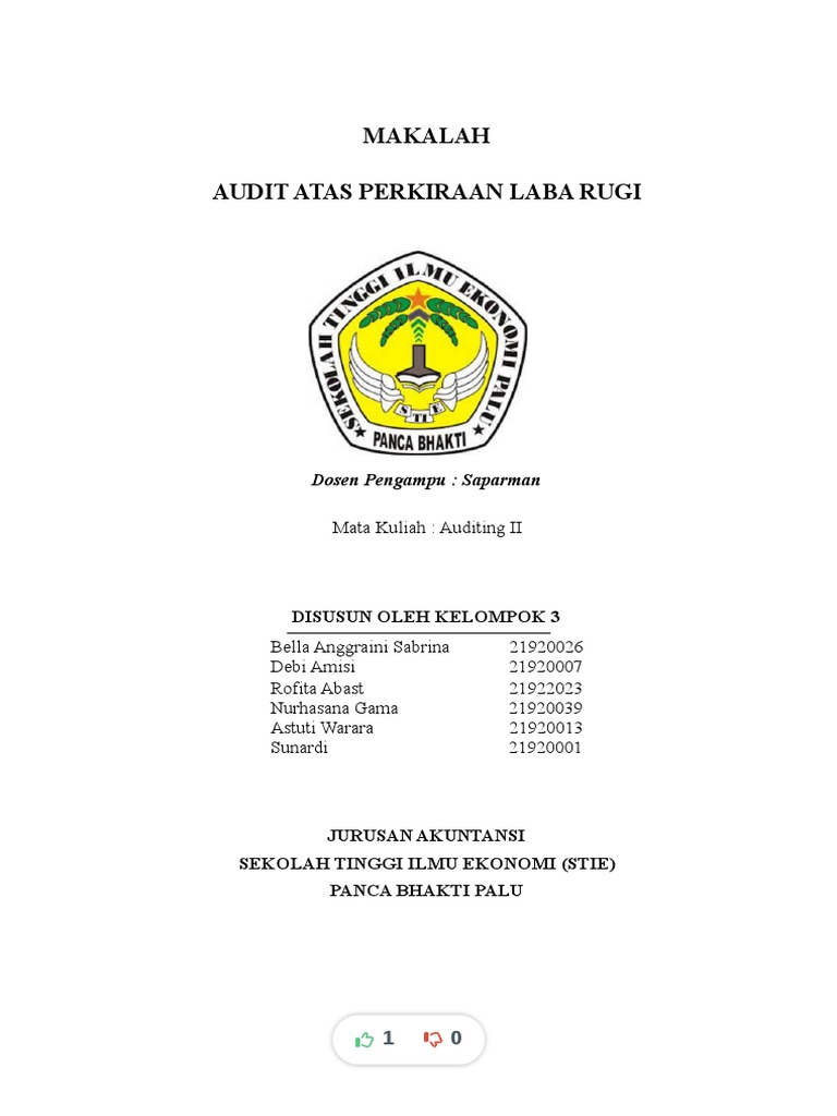 Auditing 2 | PDF | Bisnis | Pengelolaan Keuangan & Uang
