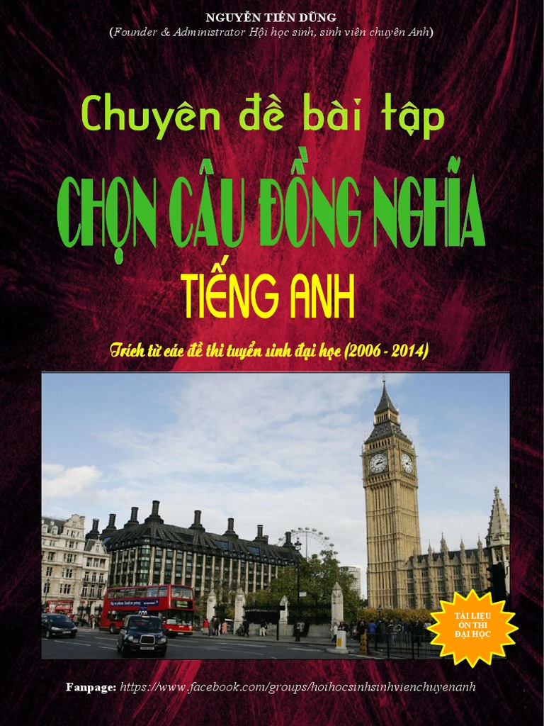 (123doc) Chuyen de Bai Tap Chon Cau Dong Nghia Tieng Anh | PDF