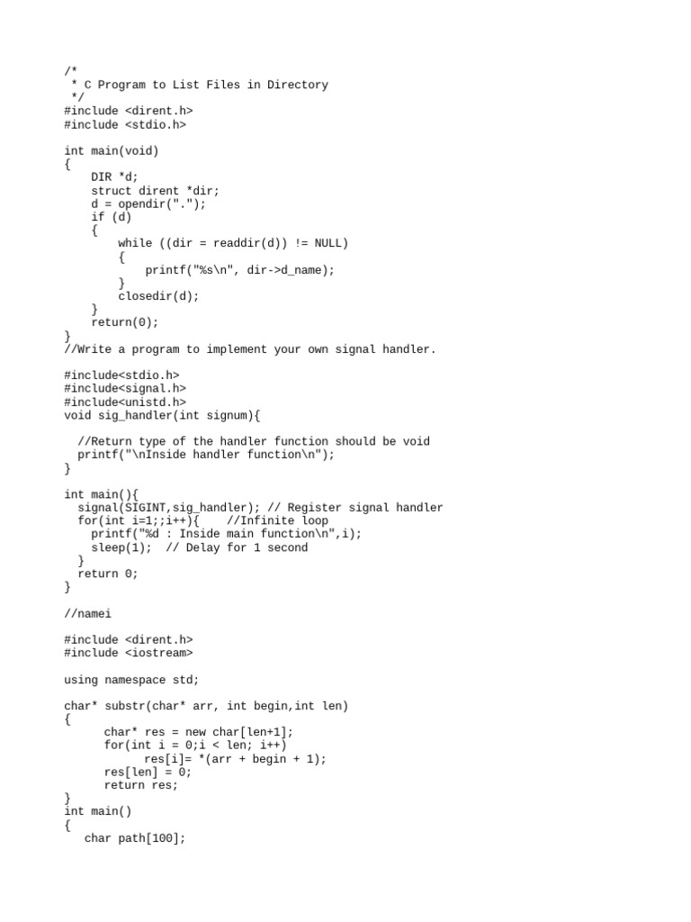 Unix Programs | PDF | Filename | Computer Science Unix Programs | PDF | Filename | Computer Science