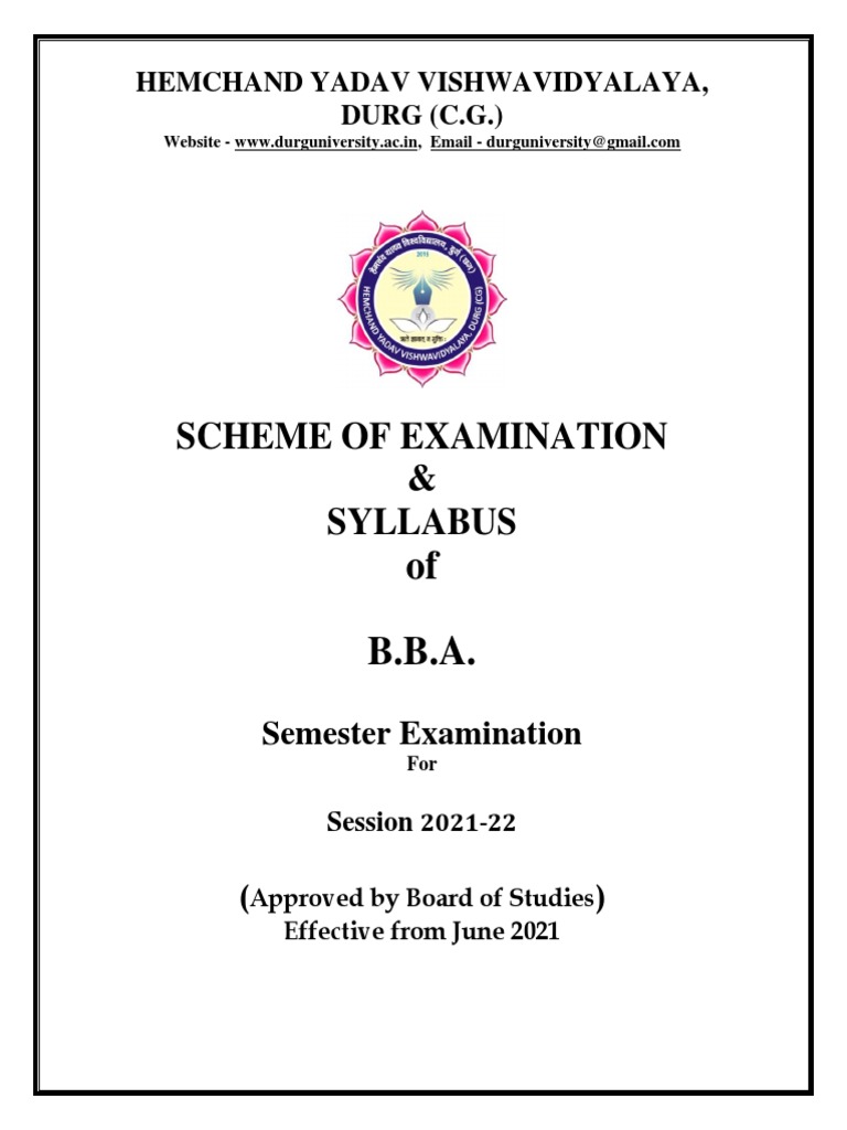 BBA Syllabus 2021-22 - 2021019085526 | PDF | Monopoly | Marketing