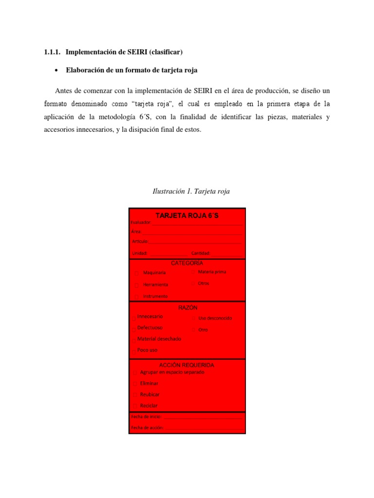 Implementación de SEIRI | PDF