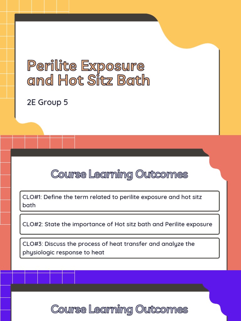Perilite Exposure and Hot Sitz Bath Guide | PDF | Heat Transfer | Heat
