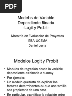 Modelo LOGIT. | PDF | Regresión logística | Matemáticas Aplicadas