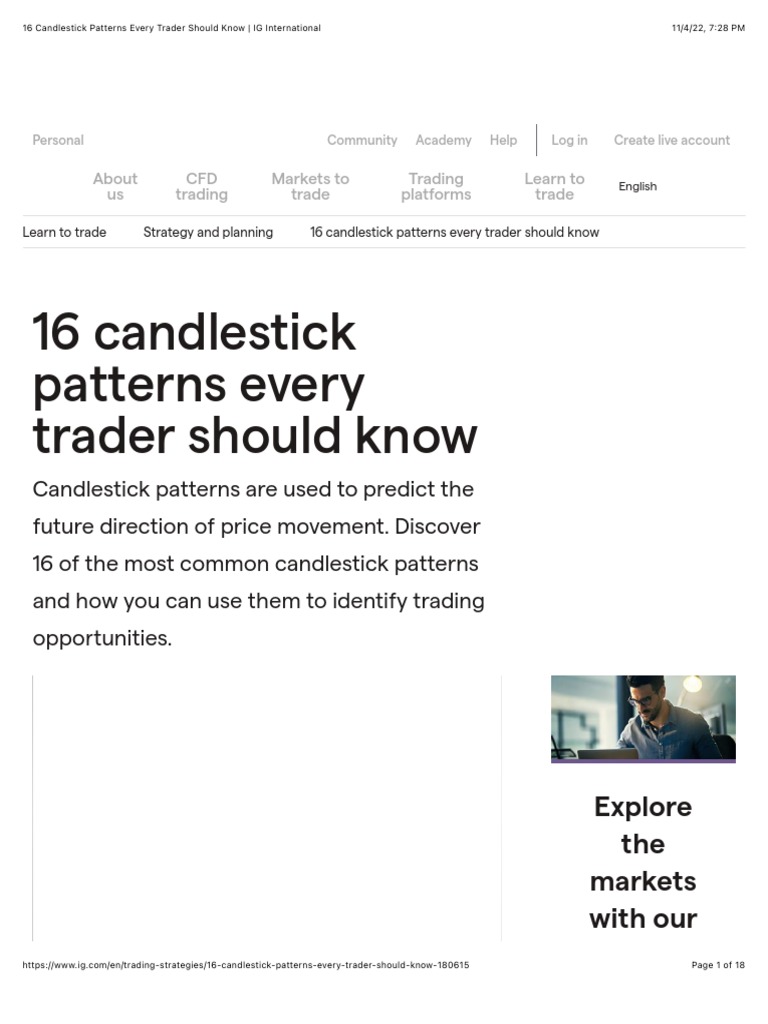 16 Candlestick Patterns | PDF | Market Trend | Contract For Difference