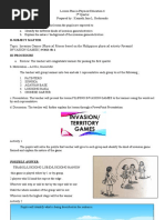 Lesson Plan Pe 6 | PDF | Physical Education | Rubric (Academic)