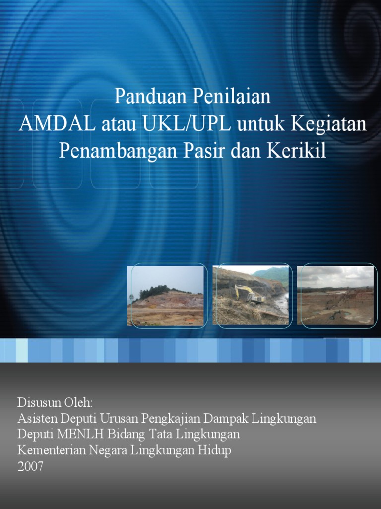 Panduan Amdal Dan UKL-UPL Galian C | PDF