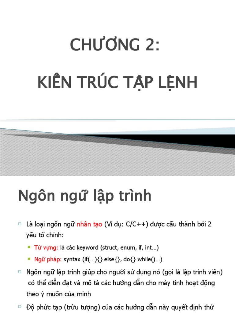 02 - Kien Truc Tap Lenh | PDF