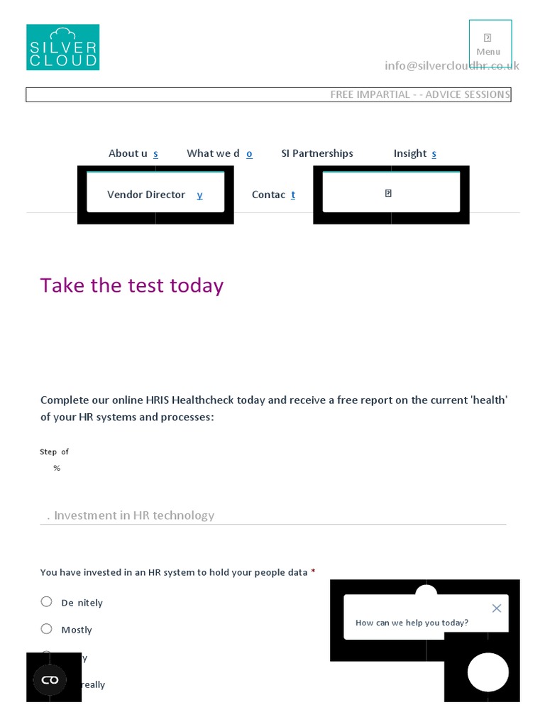 HRIS Health Check Questionnaire - HR - Payroll Technology ...