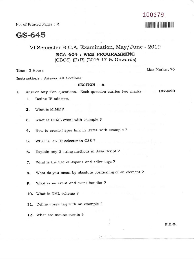 Web-Programming 2 | PDF