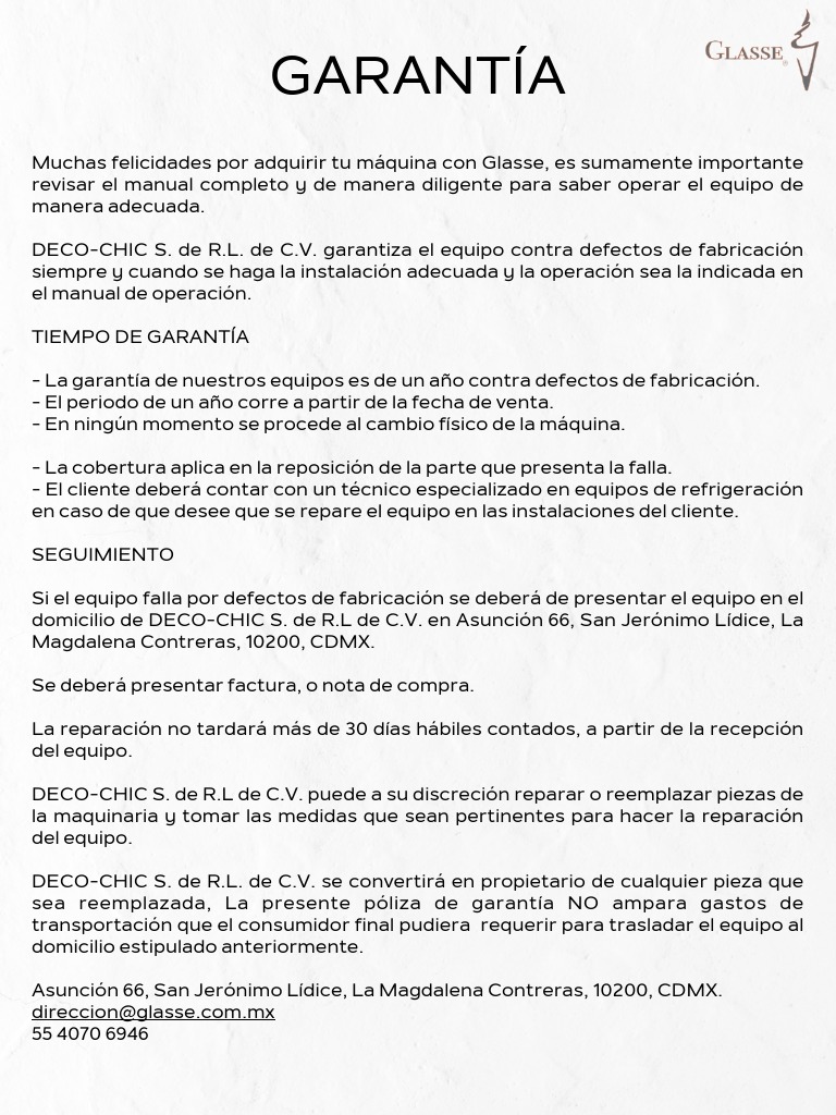 Garantía | PDF