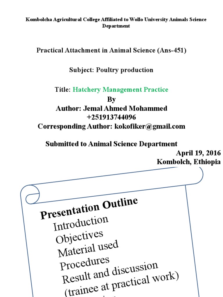 Jemal Practical Attachment Final | Download Free PDF | Ventilation ...