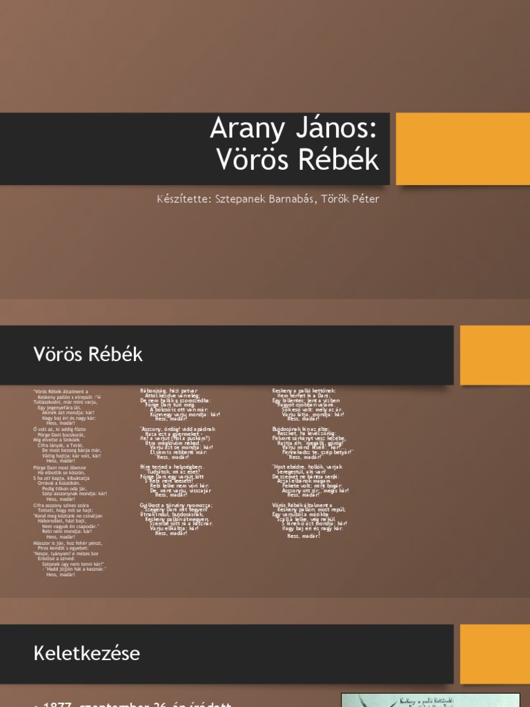 Arany János - Vörös Rébék | PDF