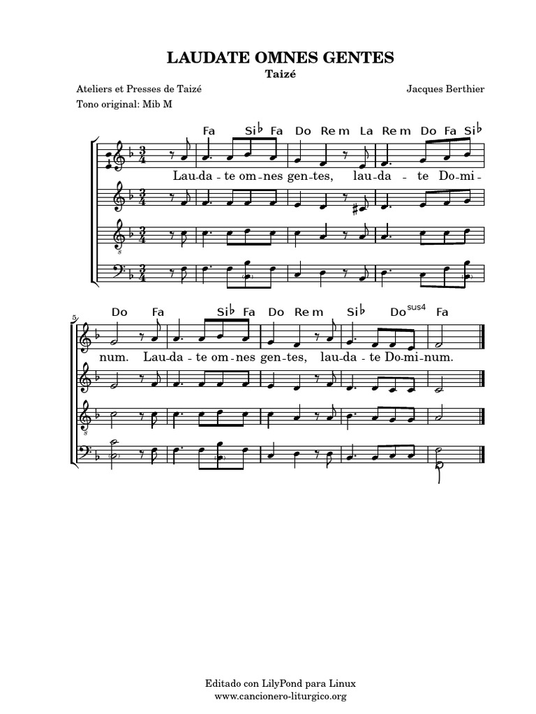 Laudate Omnes Gentes | PDF