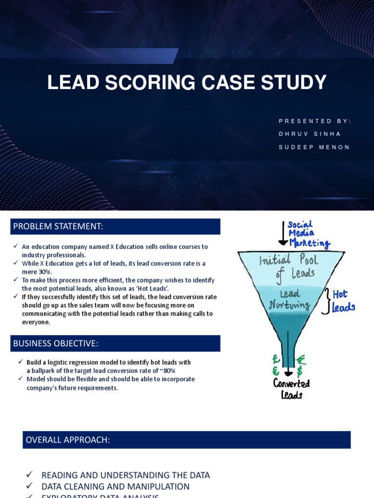 Lead Scoring Case Study | PDF | Sensitivity And Specificity | Data Analysis