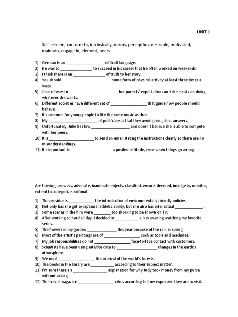 UNIT 1 Ecpe Honors | PDF | Adolescence