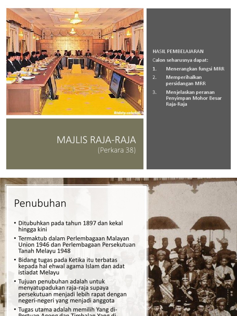 Fungsi dan Peranan Majlis Raja-Raja | PDF