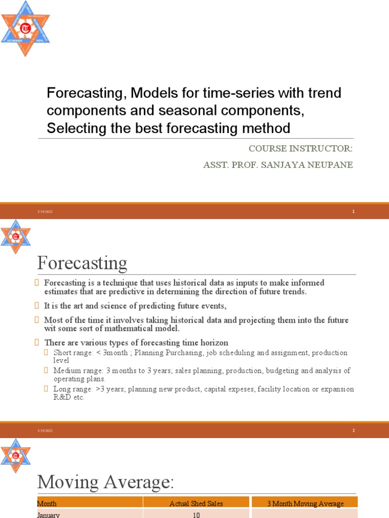 Forecasting Pdf Errors And Residuals Econometrics