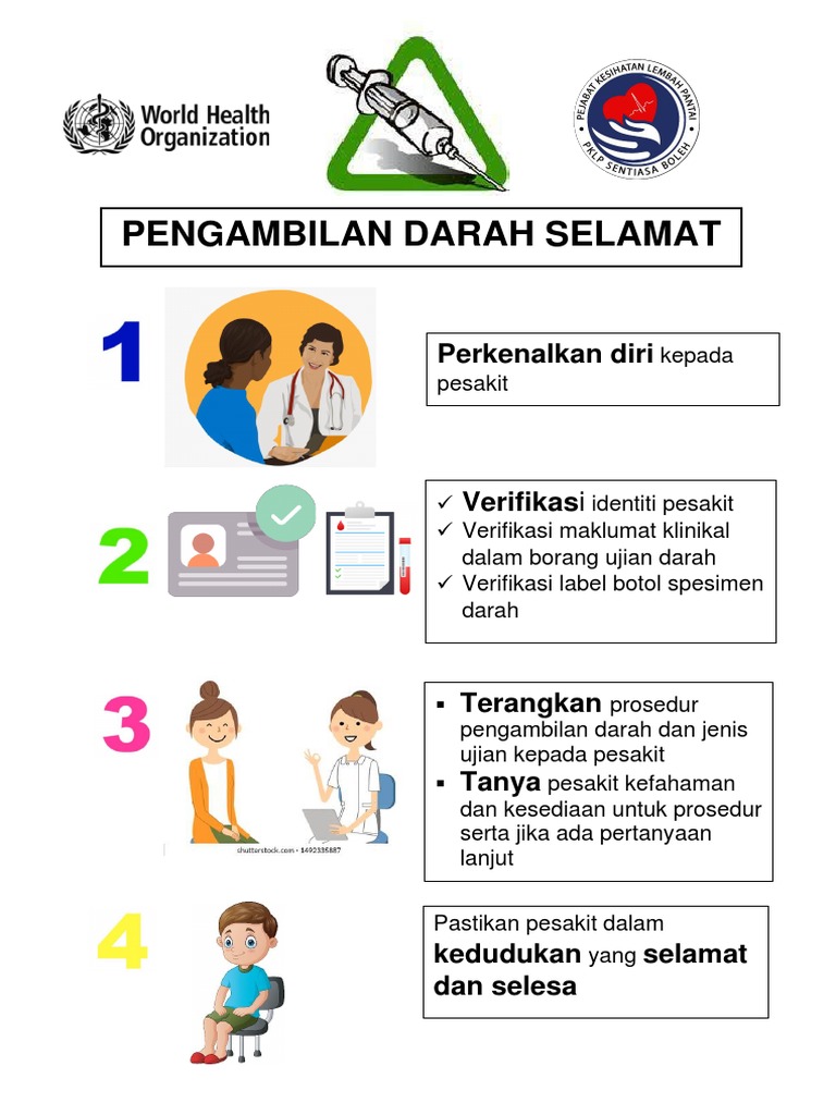 V4 Infographic Prosedur Pengambilan Darah Di KK 2022 | PDF