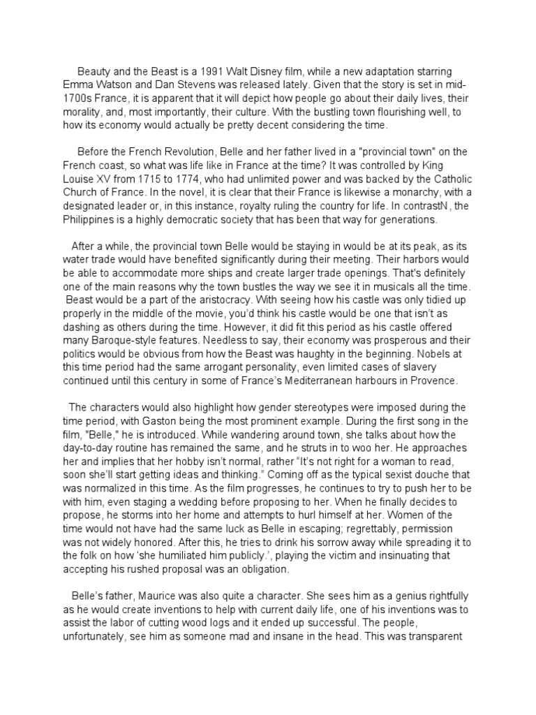 Beauty and The Beast | PDF