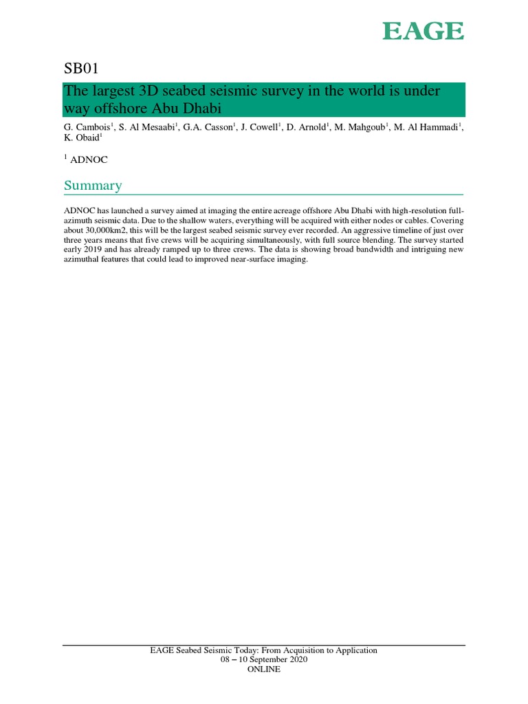 SB01 | PDF | Reflection Seismology | Applied And Interdisciplinary Physics