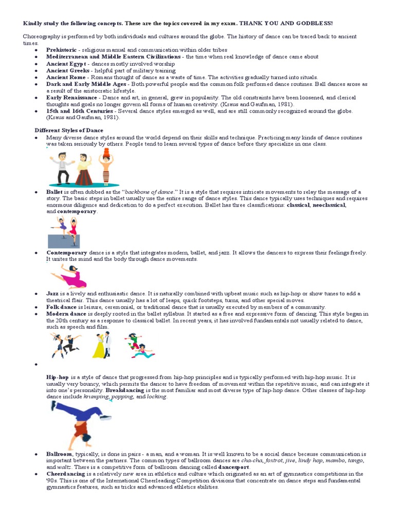 Grade 12 Pe Pointers | PDF | Dances | Ballroom Dance