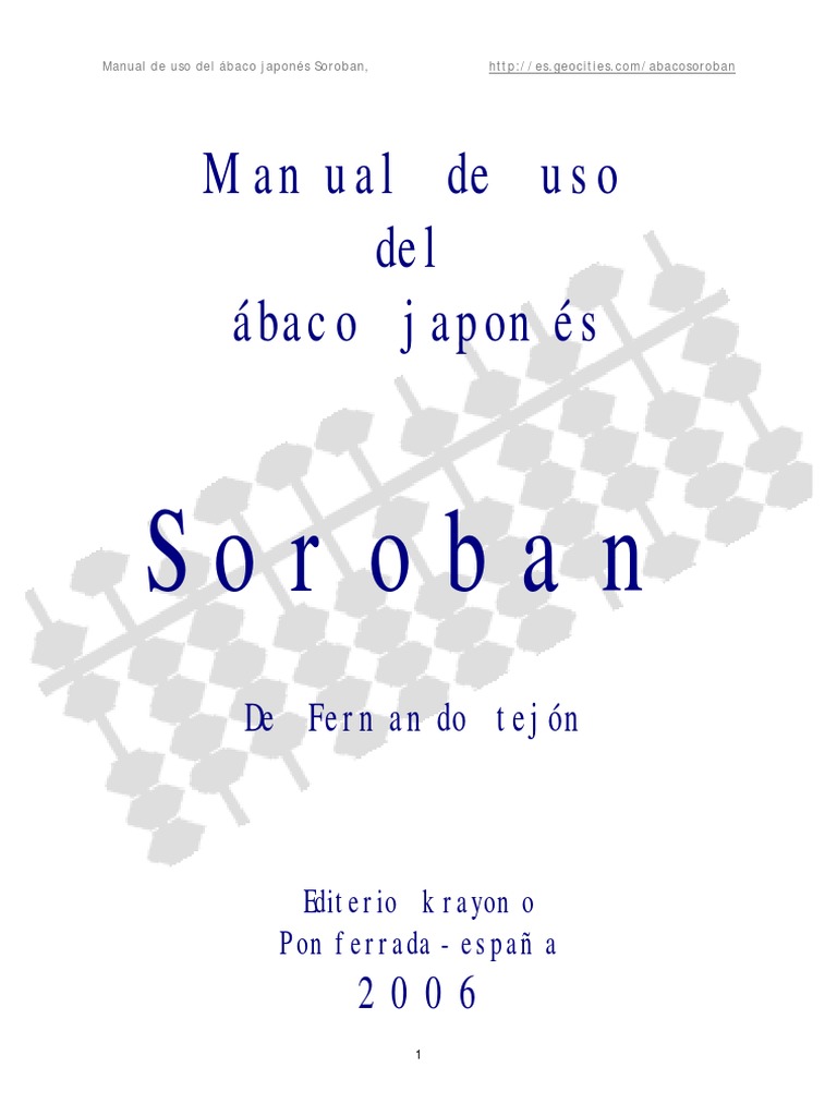 Manual So Rob An | PDF | Sustracción | Matemáticas