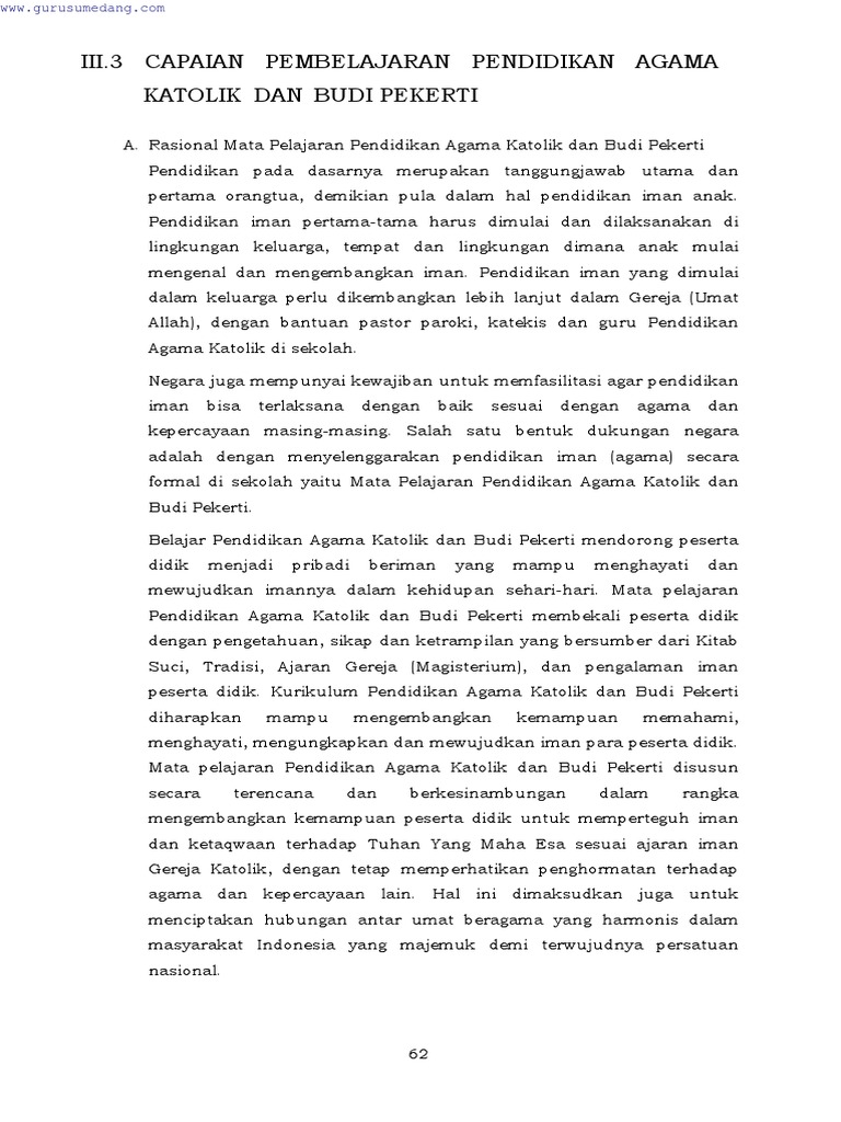 CP Katolik Dan Budi Pekerti | PDF