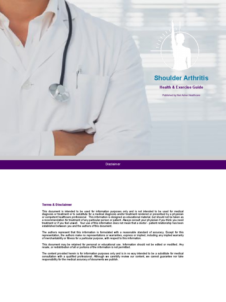 Arthritic Shoulder Exercise Guide | PDF | Shoulder | Arthritis