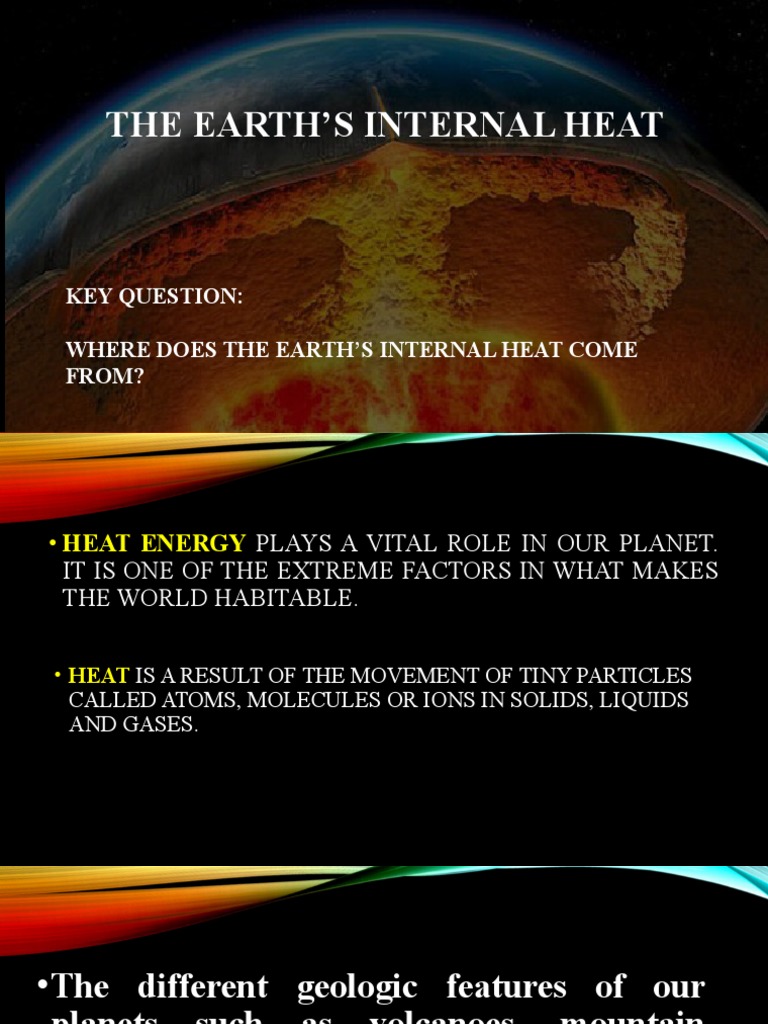 Sources of Earth's Internal Heat | PDF | Heat Transfer | Earth