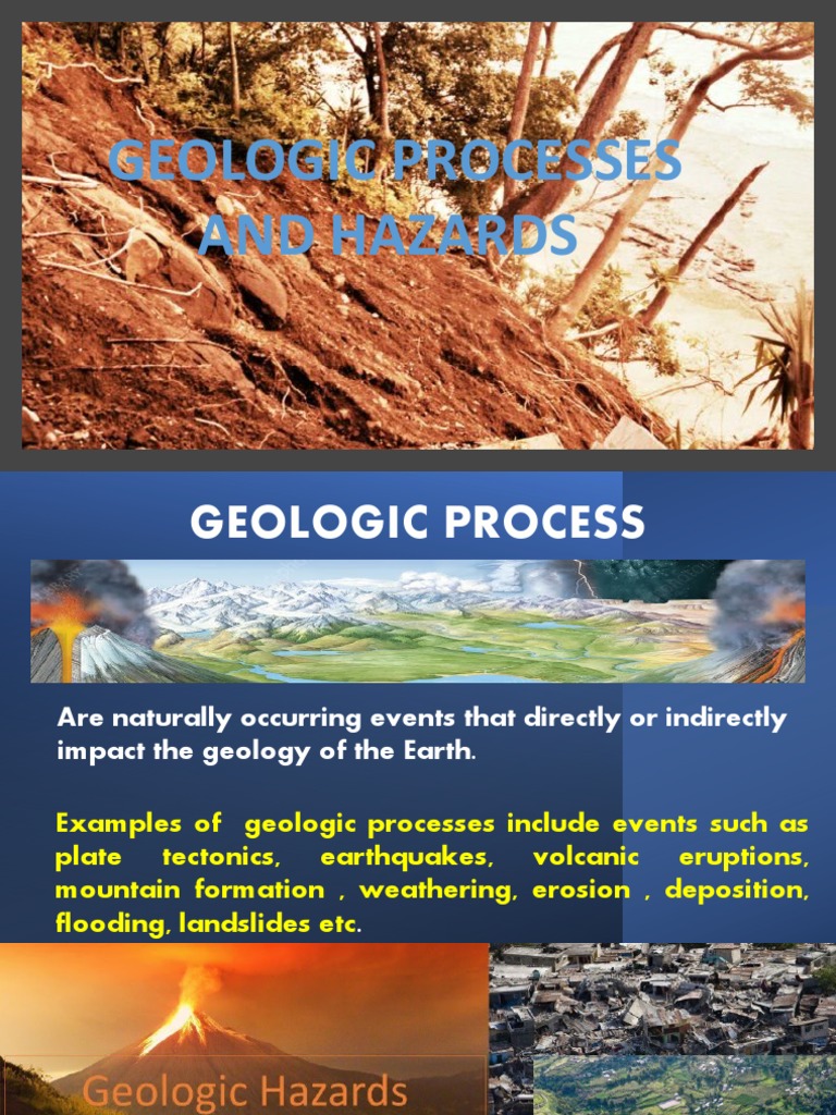 Geologic Processes - Lecture | PDF | Landslide | Hazards