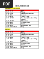My Schedule 1 | PDF