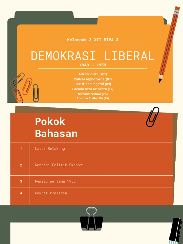 Sejarah Demokrasi Liberal Indonesia 1949-1959 | PDF