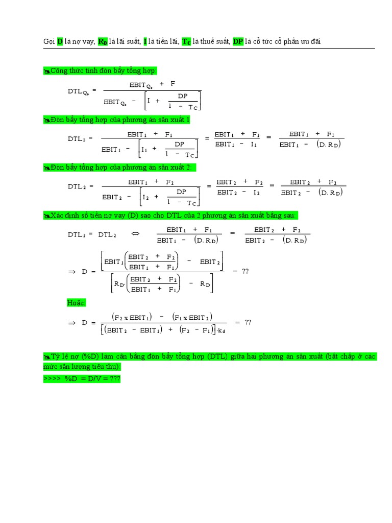 Hướng dẫn bài tập DTL | PDF