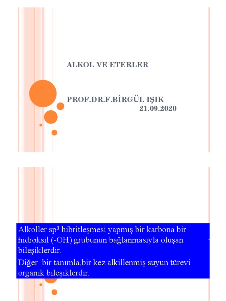 3) Alkol Ve Eter | PDF