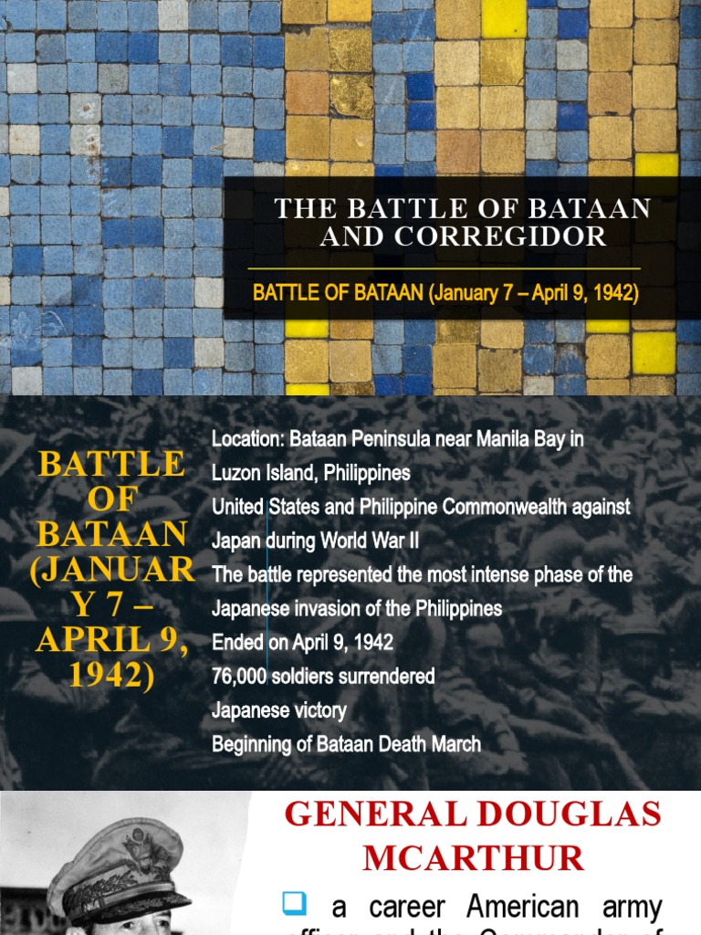 Commanders of Bataan's Defense | PDF | Corregidor | Military Of The ...