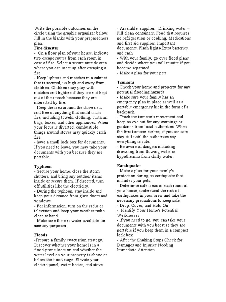 Preparedness Plan | PDF | Disasters