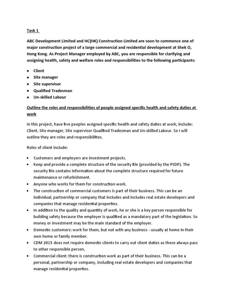 Safety Assignment | Download Free PDF | Occupational Safety And Health ...